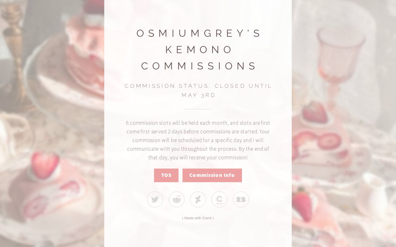 OsmiumGrey's Kemono Commissions